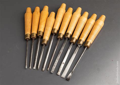Ten Fine Carving Gouges By Addis 91728 Jim Bode Tools