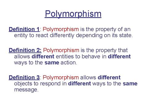 Polymorphism Abstract Classes Polymorphism Essential Feature Of Oop