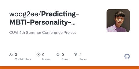 Github Woog2eepredicting Mbti Personality Through Text Styles Cuai