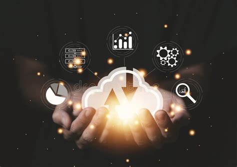 Cloud Computing Show Diagram Representation Technology Icons The Concept Of Connecting Digital