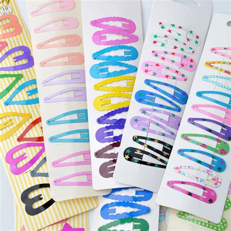 10 Stuks Haarspeldjes Met Print En Drukknopen Voor Vicedeal