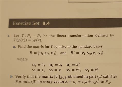 Solved Let T P P Be The Linear Transformation Defined Chegg Com