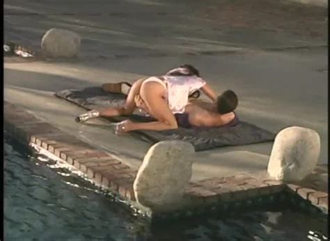 Sloppy Korean Slut Is Riding Penis Near The Pool After Arse Slurping