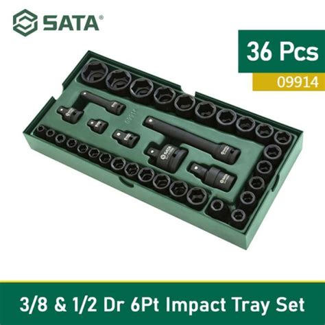 Promo Sata Kunci Impact Socket Tray Set 38 Pcs 38 Inch And 12 Inch