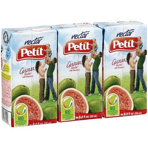 Petit Guava Nectar Juice 68 Fl Oz 3 Pack Natural Guava Flavor