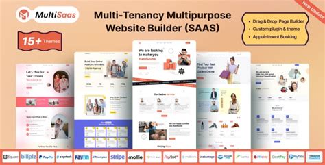 Multisaas V250 Multi Tenancy Multipurpose Website Builder Saas