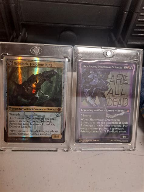 The First Two Transformers Magic The Gathering Cards That Join My