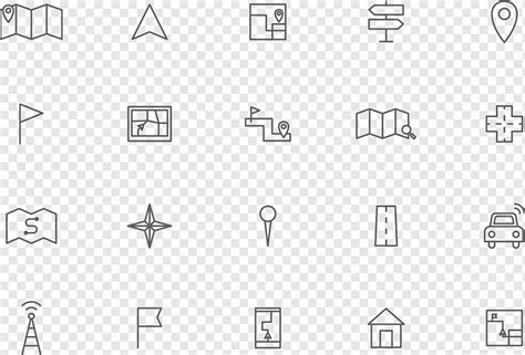 로드맵 및 여행 아이콘 Png Pngwing