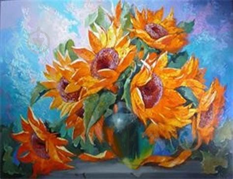 ᐉ Набор для творчества со стразами Букет подсолнухов 40x50 см Gotoart