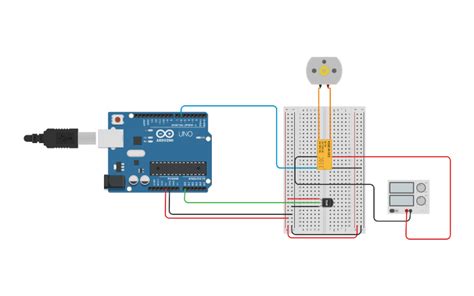 Circuit Design Temp Controlled Fan Tinkercad