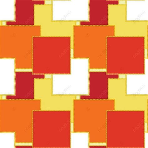 Design Element Square Background With Seamless Patchwork Quilt Pattern