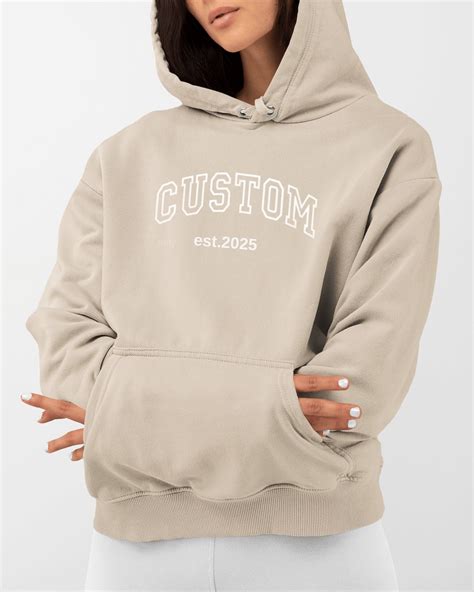 Custom Embroidered Varsity Hoodie Personalized Hoodies Custom