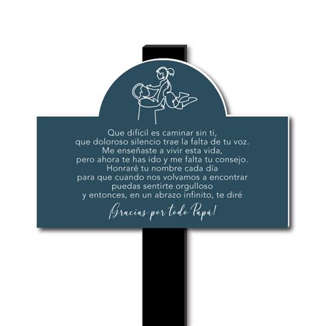 Placa Para Sepulturas 15 X 10 Cms Diseño Soft Con Estaca Personaliza