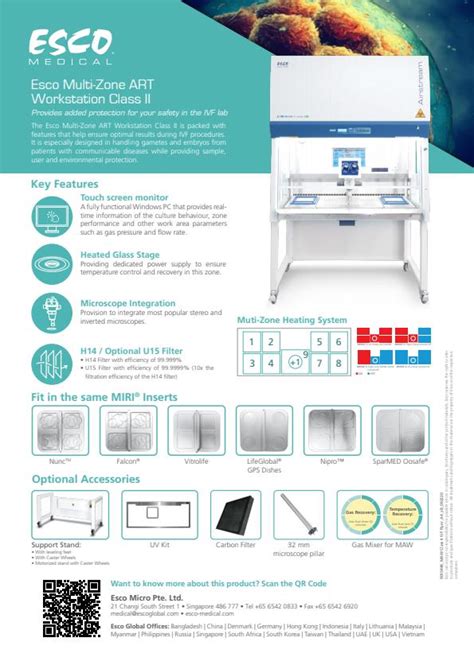 Esco Medical Multi Zone Art Workstation Class Ii Brochure