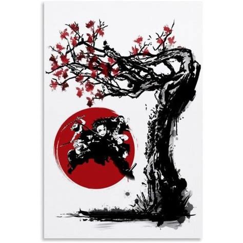 Poster De Manga Japonais Demon Slayer Tanjiro Kamado Impression Sur