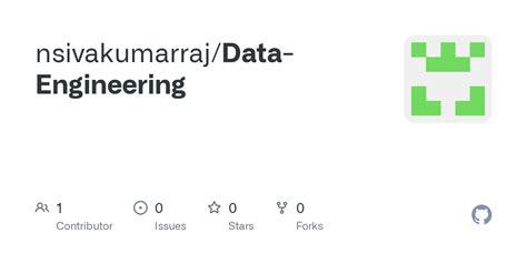 GitHub Nsivakumarraj Data Engineering