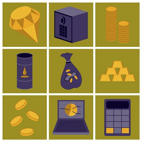 Perakitan Ikon Datar Ekonomi Bisnis Keuangan Vektor Ai Eps Uidownload