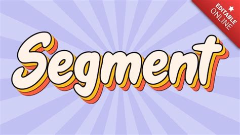 Segment Vintage 3d Text Effect Generator