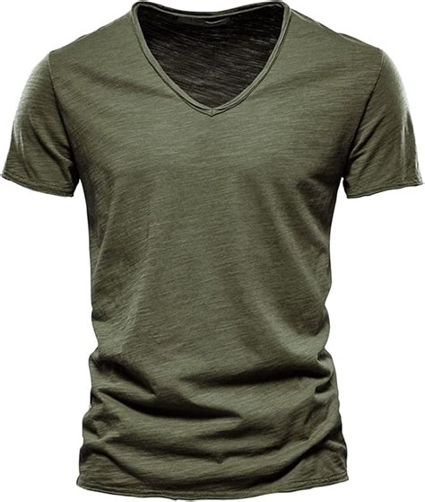 Tshirt Herren V Ausschnitt Basic T Shirts Für Herren Sommer Leicht Sport T Shirt Kurzarm