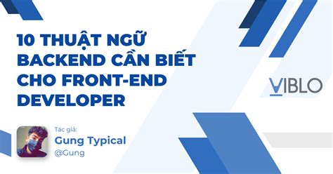 thuật ngữ Backend cần biết cho Front end Developer
