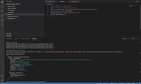 Universal Sentence Encoder Not Working In NodeJS Failed To Fetch Issue Tensorflow
