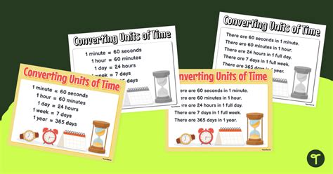 Grade 5 Math Time Conversion Chart Teach Starter Worksheets Library