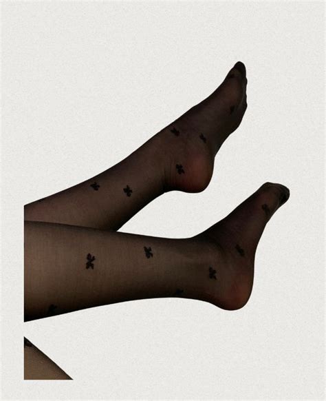 리본 시스루 패턴 유발 팬티 스타킹 에이블리