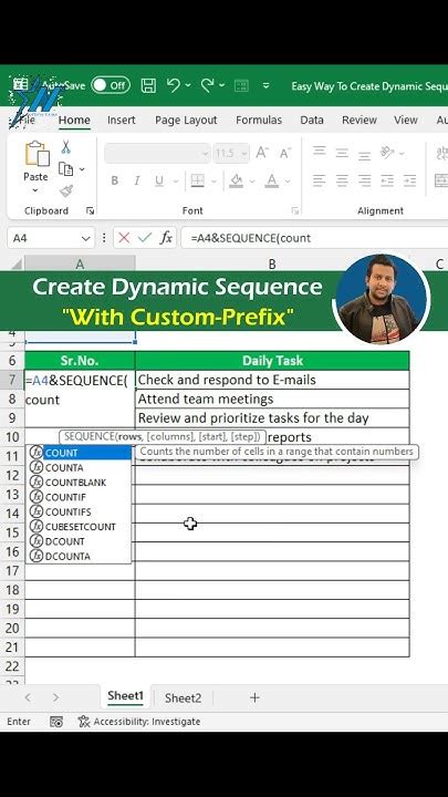 Generate Dynamic Sequences In 5 Seconds With Custom Prefixes 😮 Shorts Youtube