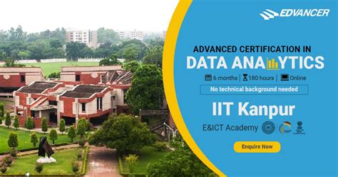 Edvancer On Linkedin Data Analytics Course Iit Kanpur Advanced Certificate