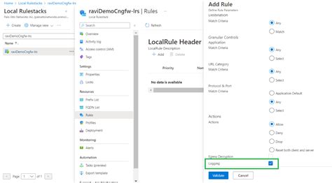 Sample Configuration For Post Vnet Deployment