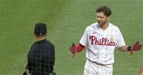 Trea Turner Got Ejected After Harmless Move And MLB Fans Ripped The Ump For Being Soft Sports