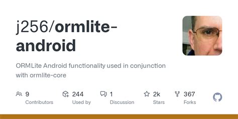 github j256 ormlite android ormlite android functionality used in