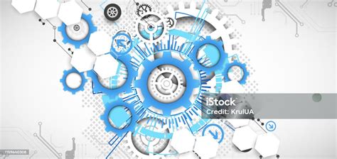다양한 톱니바퀴와 추상적 인 기술 적 배경 벡터 그림입니다 연결에 대한 스톡 벡터 아트 및 기타 이미지 연결 팀워크 가상현실 Istock