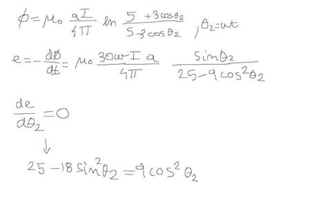 maximum value of induced emf