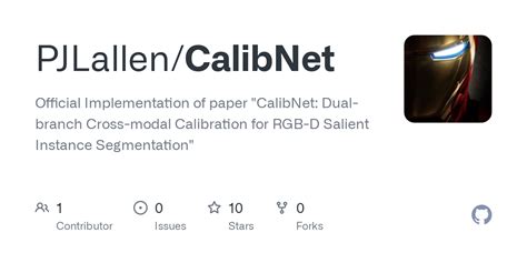 Github Pjlallencalibnet Official Implementation Of Paper Calibnet