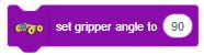 Set Gripper To PictoBlox Block Quarky Mecanum