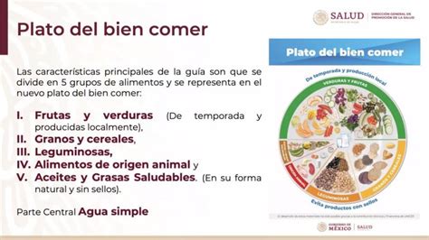 Nuevas Guías Alimentarias Para La Población Mexicana Y El Plato Del