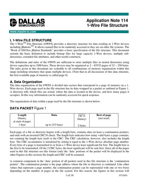 Pdf Dallas An114 1 Wire File Structure Dokumen Tips