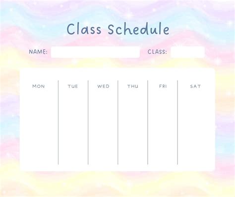 Page 3 Free And Customizable Weekly Schedule Templates