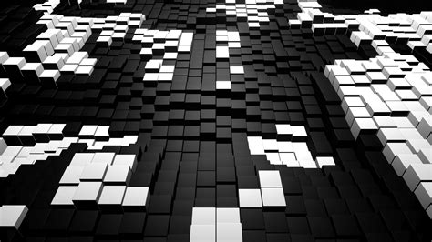 Black And White Cubic Wave Zone Background Vj Loop In 4k 49887744 Stock