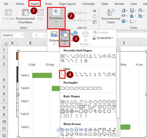 How To Show Dependencies In An Excel Gantt Chart Easy Methods