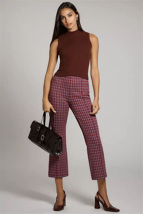 The Margot Kick Flare Cropped Pants By Maeve Anthropologie