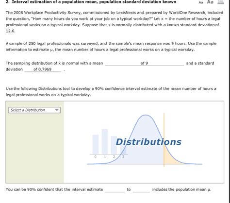 Solved 2 Interval Estimation Of A Population Mean