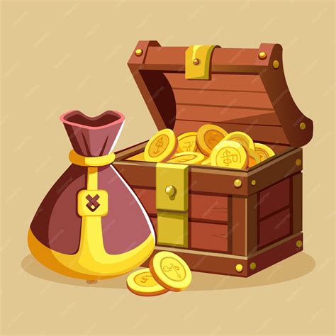 Un Baúl Con Un Baúl Que Tiene Un Baúl En El Que Dice Monedas De Oro