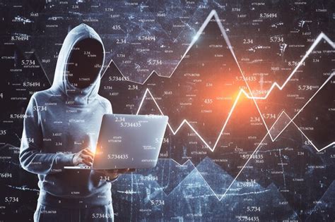 premium photo phishing and trade concept side view of hacker using
