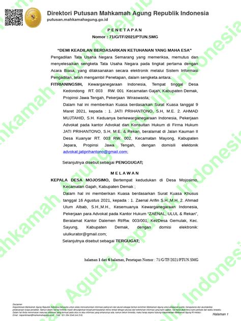 Putusan 71 G Tf 2021 Ptun Smg 20211008 Pdf
