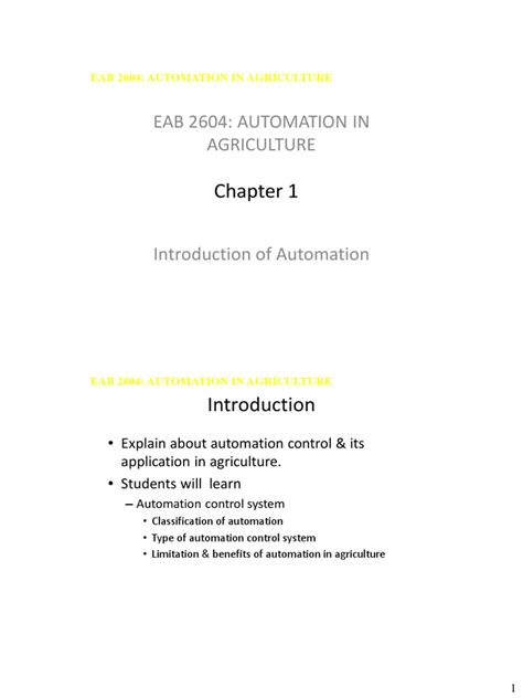 Chapter1 Introduction Of Automation Stdnt Pdf Automation
