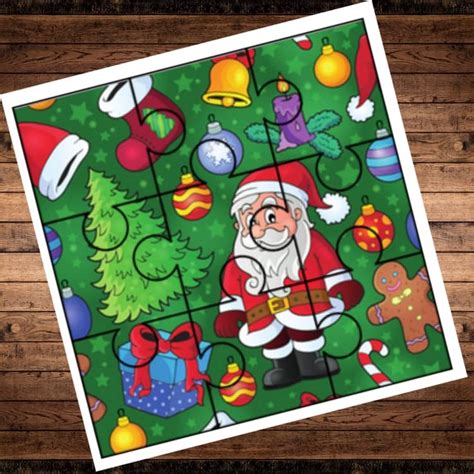 Christmas Jigsaw Puzzles With 4 9 16 25 Piece By Slippery Tippy Toes