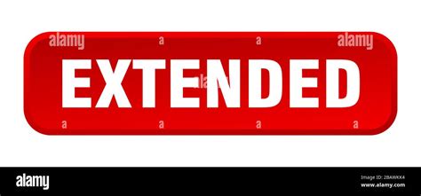 Extended Button Extended Square 3d Push Button Stock Vector Image