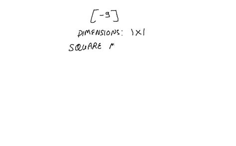 ⏩solvedfind The Dimension Of Each Matrix Identify Any Square Numerade